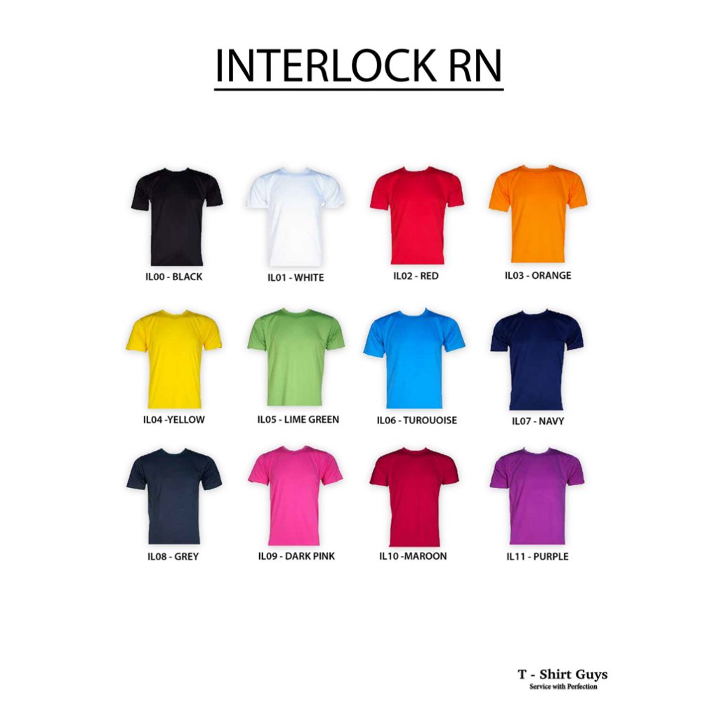 ILRN – Plain Interlock Round Neck - T-Shirt Guys