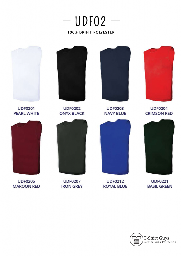 UDF02 – Plain Eyelet Polo Sport Singlet (Unisex) - T-Shirt Guys